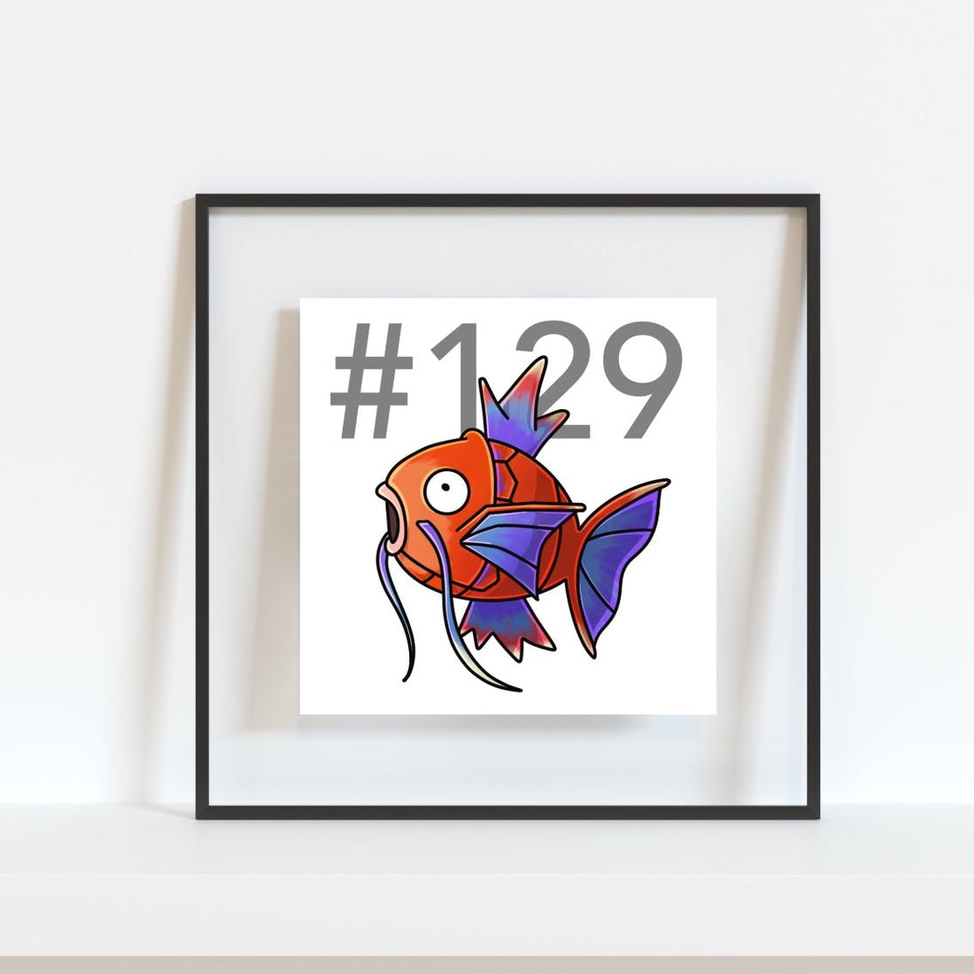 Magikarp Pokemon Pirate Gamer Art Print – Colour Me Fun