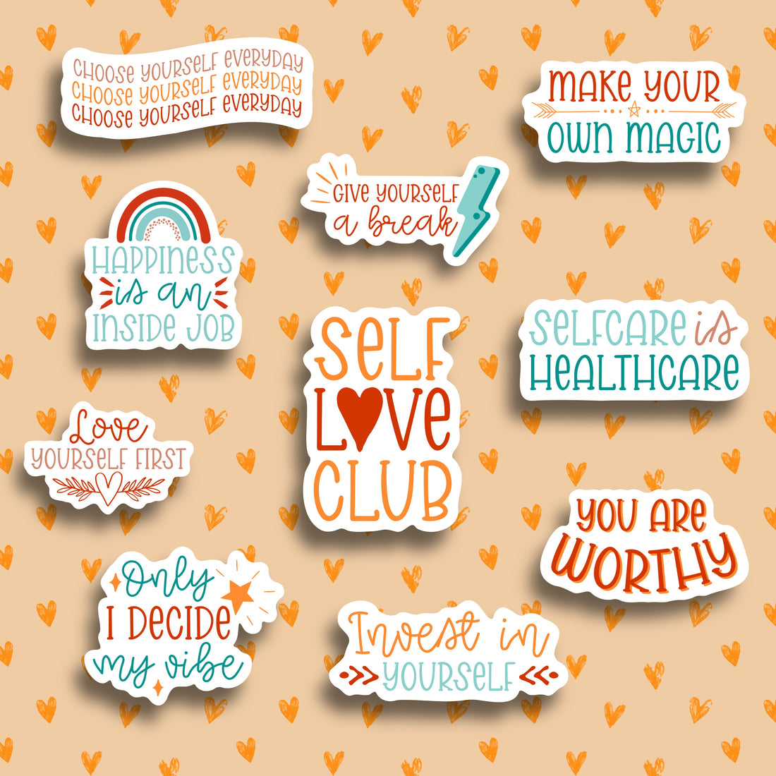 Self Love Sticker Set – Colour Me Fun